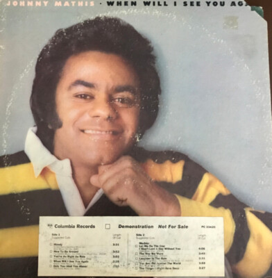 Johnny Mathis - When Will I See You Again (LP, Album, Promo) | eBay