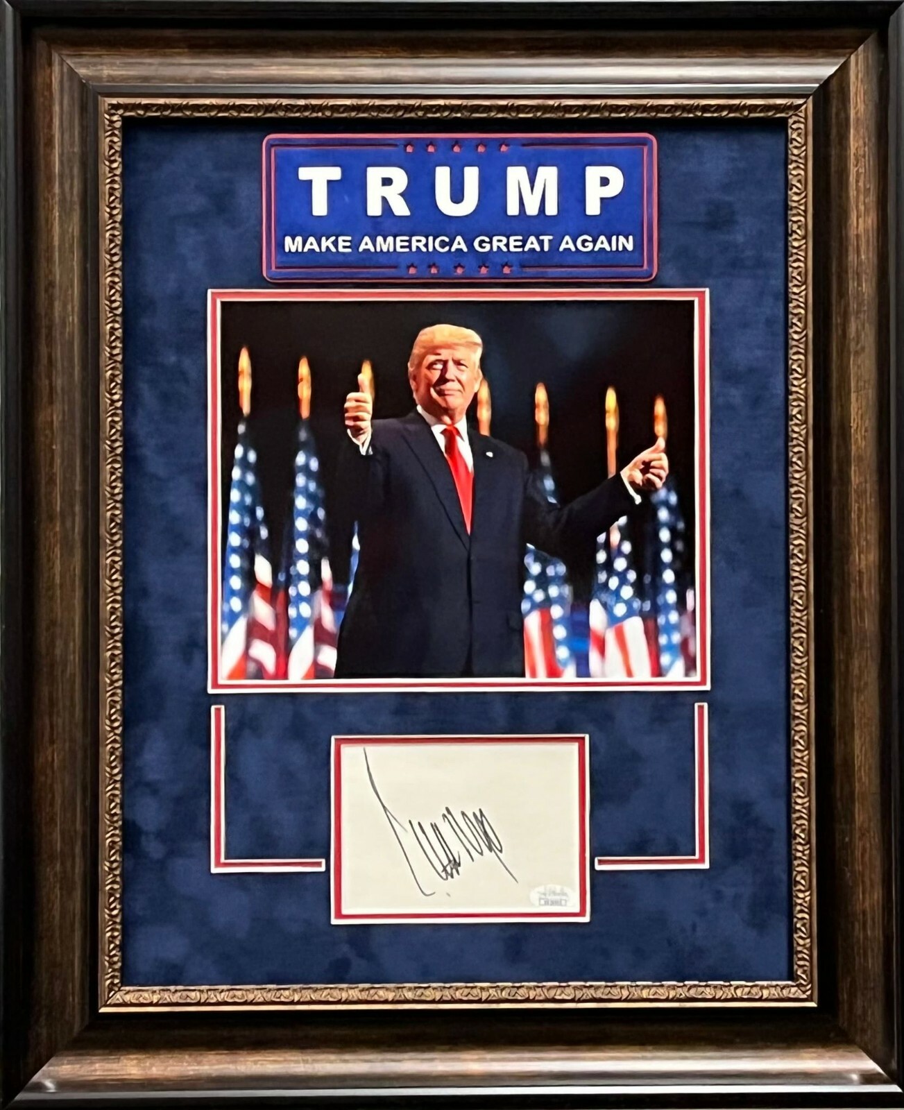 Donald Trump US President Billionaire Signed Autograph Framed Photo ...