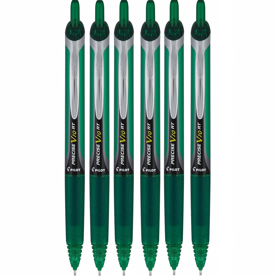 13462 Pilot Precise V10 Retractable Pen, Green, 1.0mm Bold, Choose ...