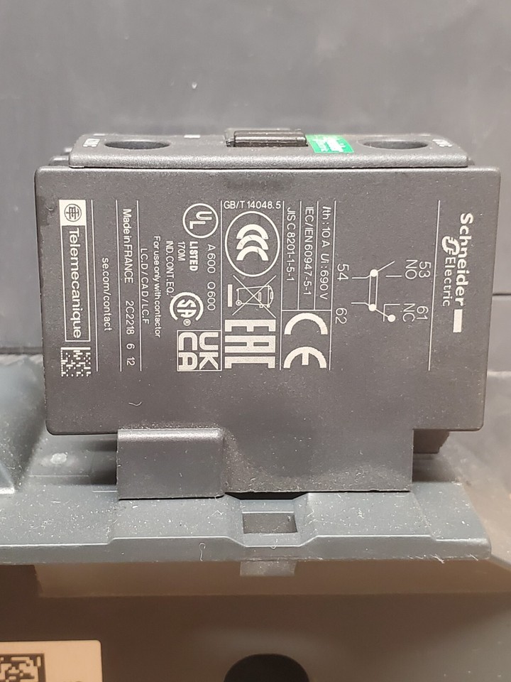 Schneider Electric LC1F330 Contactor rated 200HP @ 480VAC w/ 277VAC ...