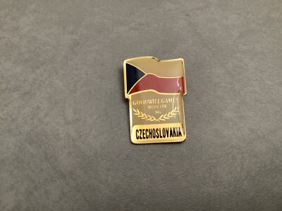 1986 Moscow Goodwill Games Commemorative Flag Pin-NEW/Czechoslovakia | eBay