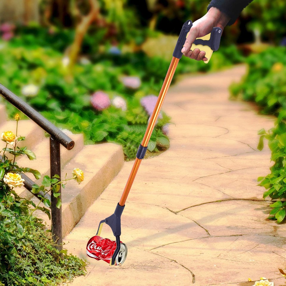 Industrial Heavy Duty Grabber Tool Pick Up Stick Hand Grip Reach Trash ...