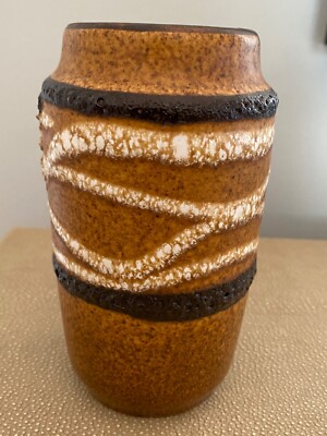 Vintage Scheurich West Germany Fat Lava Vase Mid Century | eBay