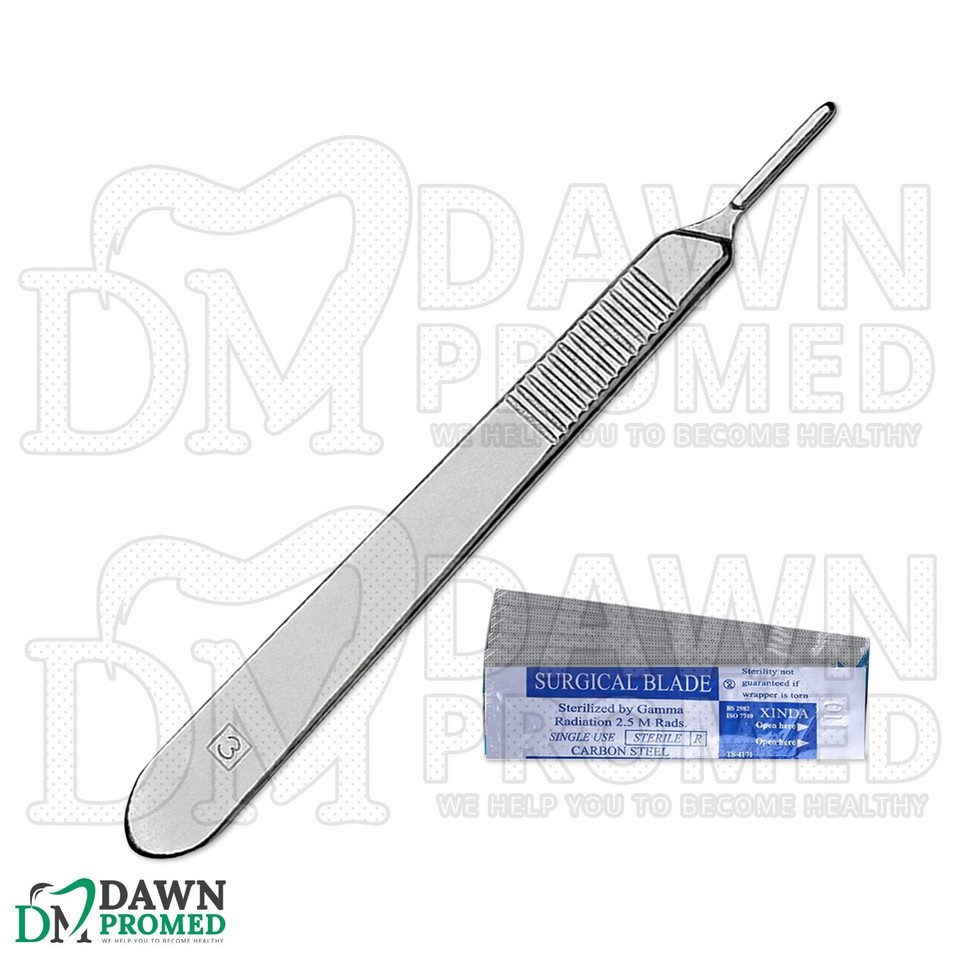 22 Pcs Small Animal Surgery Instruments kit W/FREE Blade German Grade ...