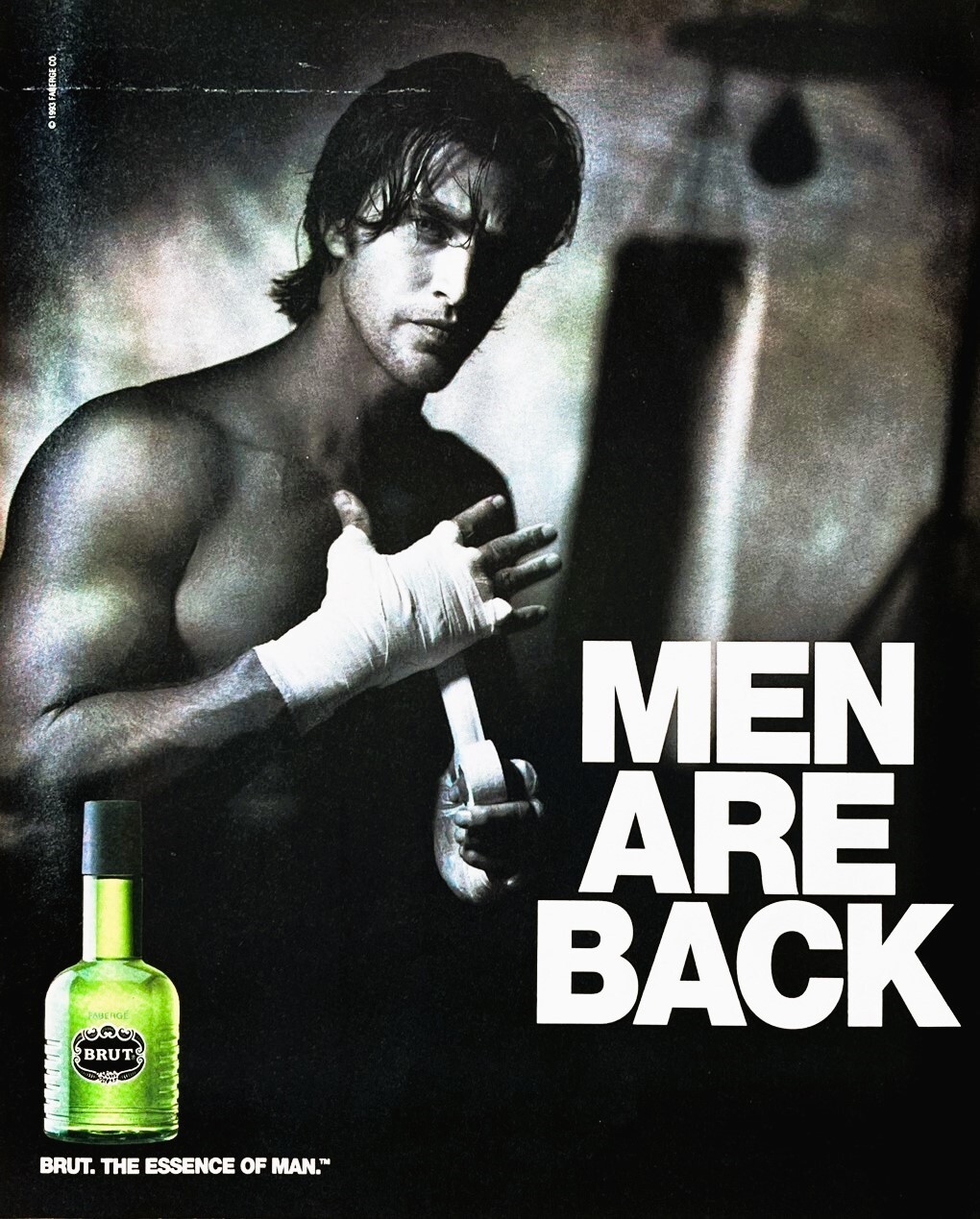 BRUT COLOGNE Original Vintage Print Ad Fragrance for Men Boxing | eBay