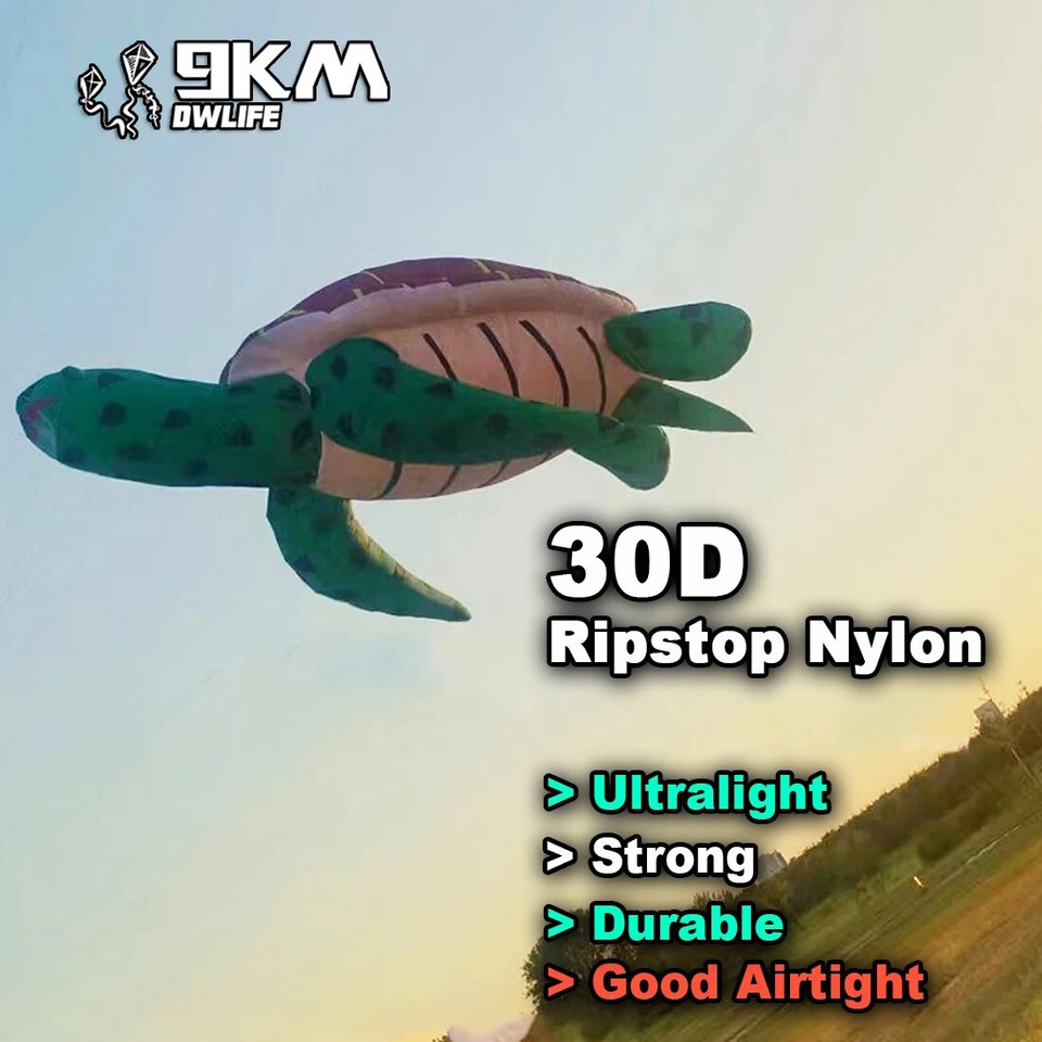 5m Sea Turtle Kite Inflatable Line Laundry Pendant Show Kite for Kite ...
