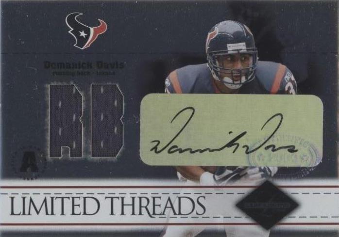 2004 Leaf Limited - Limited Threads Domanick Davis #LT-30 Die-Cut ...