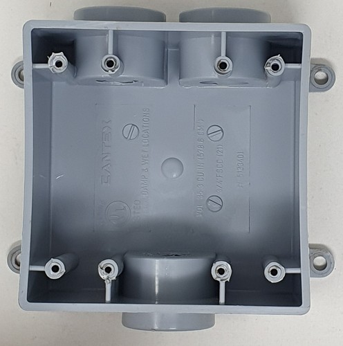 Cantex 5133401 Weatherproof Type FSCC Two Gang Electrical Box 3/4" Qty ...