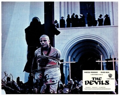 The Devils Original Lobby Card 1971 Oliver Reed tied to stake Ken ...