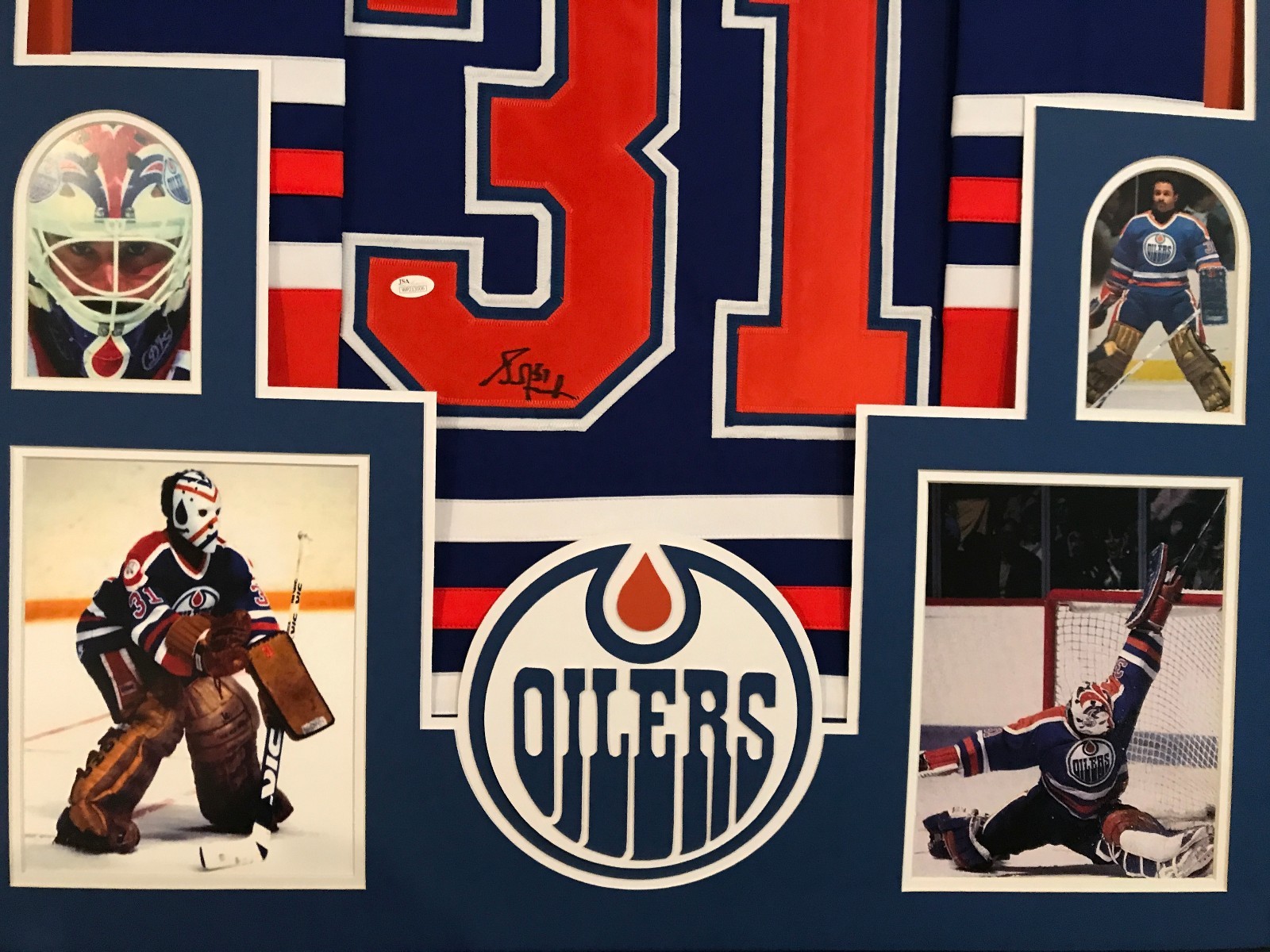 FRAMED GRANT FUHR AUTOGRAPHED SIGNED EDMONTON OILERS JERSEY JSA COA | eBay