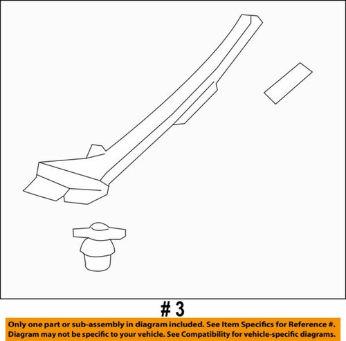 53867-74010 Toyota Seal, front fender to cowl side, lh 5386774010, New ...