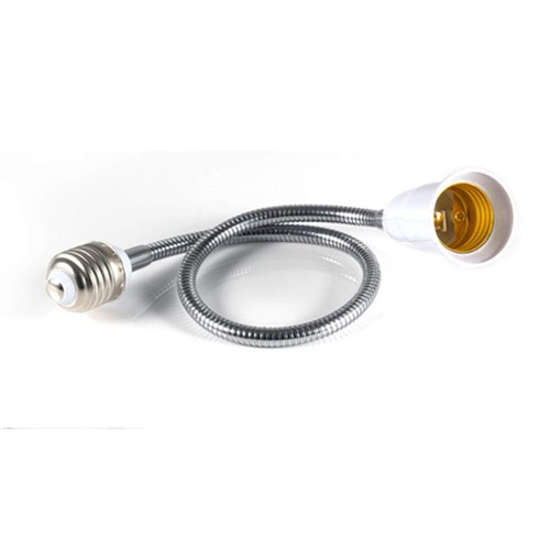 E26 Socket Extender Adjustable Bulb Adapter Flexible Neck Easy ...