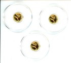 Lot of 3 – 1/200 oz .9999 Fine Gold Rounds in Capsules – Fractional ...