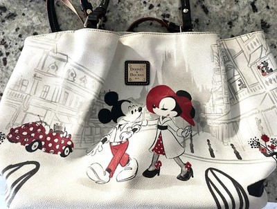 Disney Dooney & Bourke Large Minnie & Mickey Mouse Cafe Flynn Barlow ...