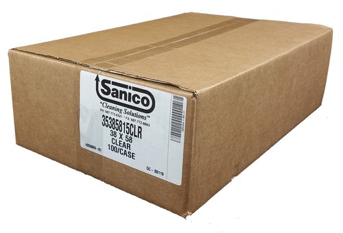 Case of 100 Sanico COEX Supertuff RCM Can Liner - 38 x 58, 1.5 Gauge | eBay