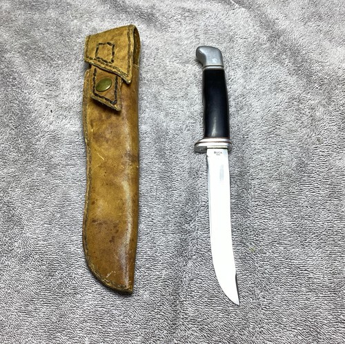 VTG. BUCK 105 PATHFINDER FIXED BLADE KNIFE WITH SHEATH | eBay