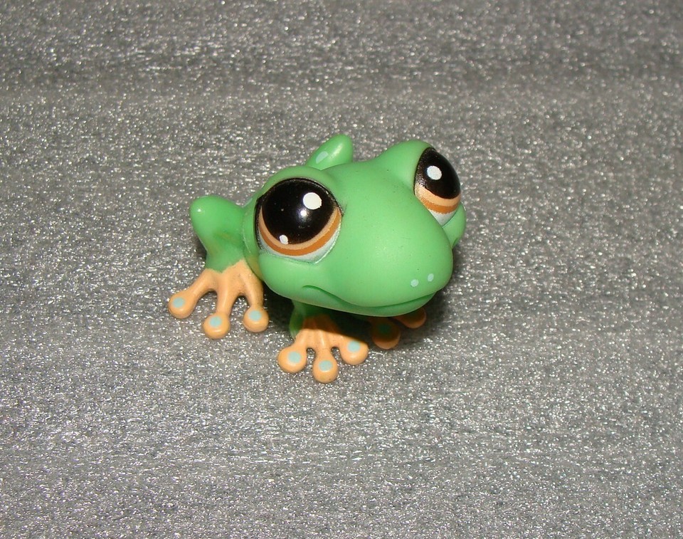 Littlest Pet Shop Green Spotted Tree Frog #1020 Tricks n Talents Show ...
