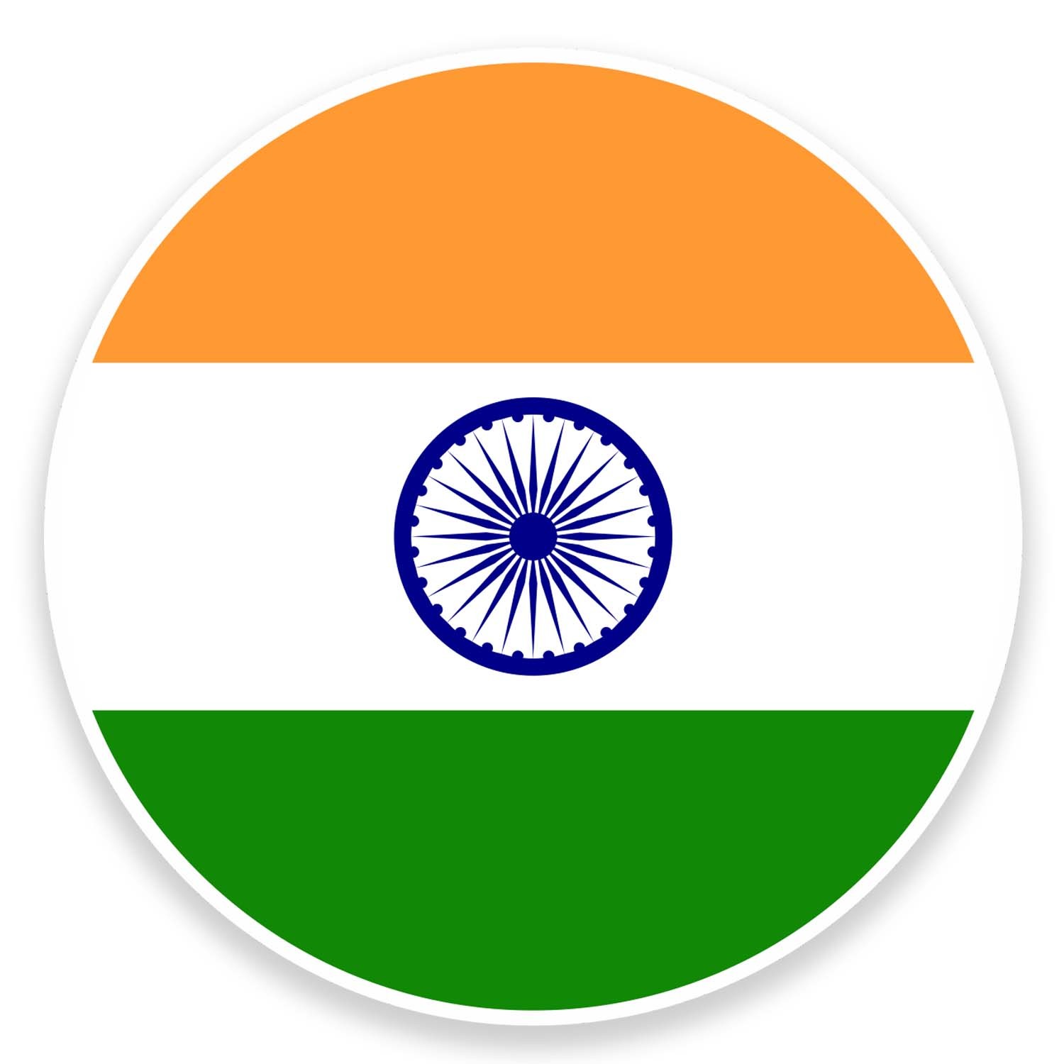 2 x 10cm India Flag Vinyl Sticker Decal Laptop Car Luggage Travel ...