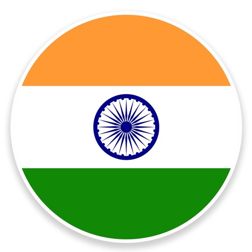 2 x 10cm India Flag Vinyl Sticker Decal Laptop Car Luggage Travel ...