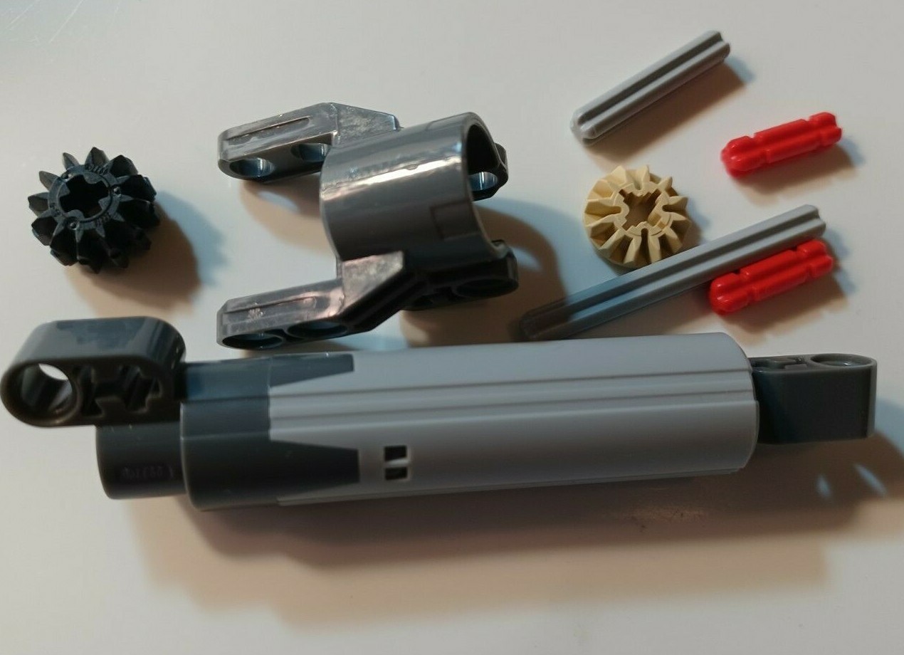 LEGO Technic Linear Actuator 10-15 (61927) Bracket Hinged Mount (61904 ...