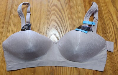 NWT BALI COMFORT 40C Gray #3463 SOFT PADDED WIREFREE WOMEN'S BRA msrp ...