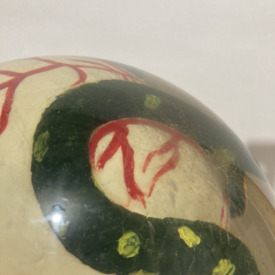 LaneHawk Snake & Skull Bowling Ball Undrilled No Holes Game 14LBS WEAR ...