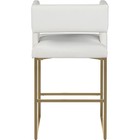 Meridian Furniture Caleb White Vegan Leather Counter Stool (Set of 2 ...