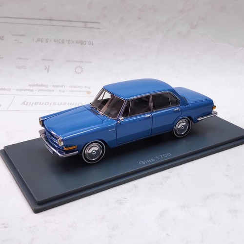 NEO 1/43 Scale Resin Model Glas 1700 GT 1968 Blue | eBay