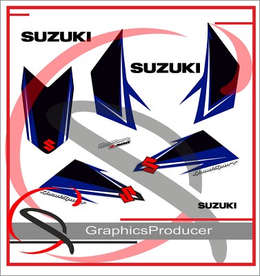 Suzuki LTZ400 Replica Decals QuadSport Z400 Sticker Full Set 10-15 ...