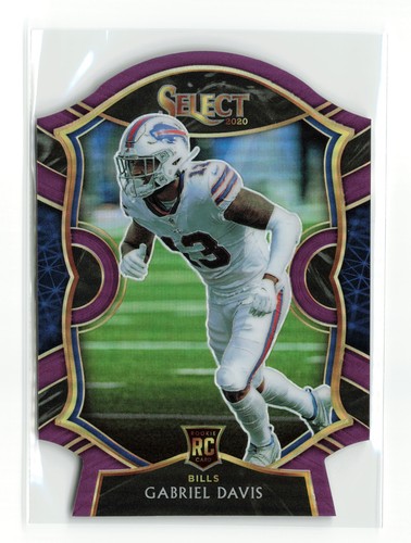 2020 Panini Select Gabriel Davis Purple Die-Cut Prizm Rookie RC #82 ...