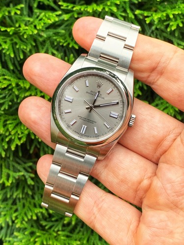 Rolex Oyster Perpetual OP Rhodium Dial Steel Oyster Watch 116000 2016 ...
