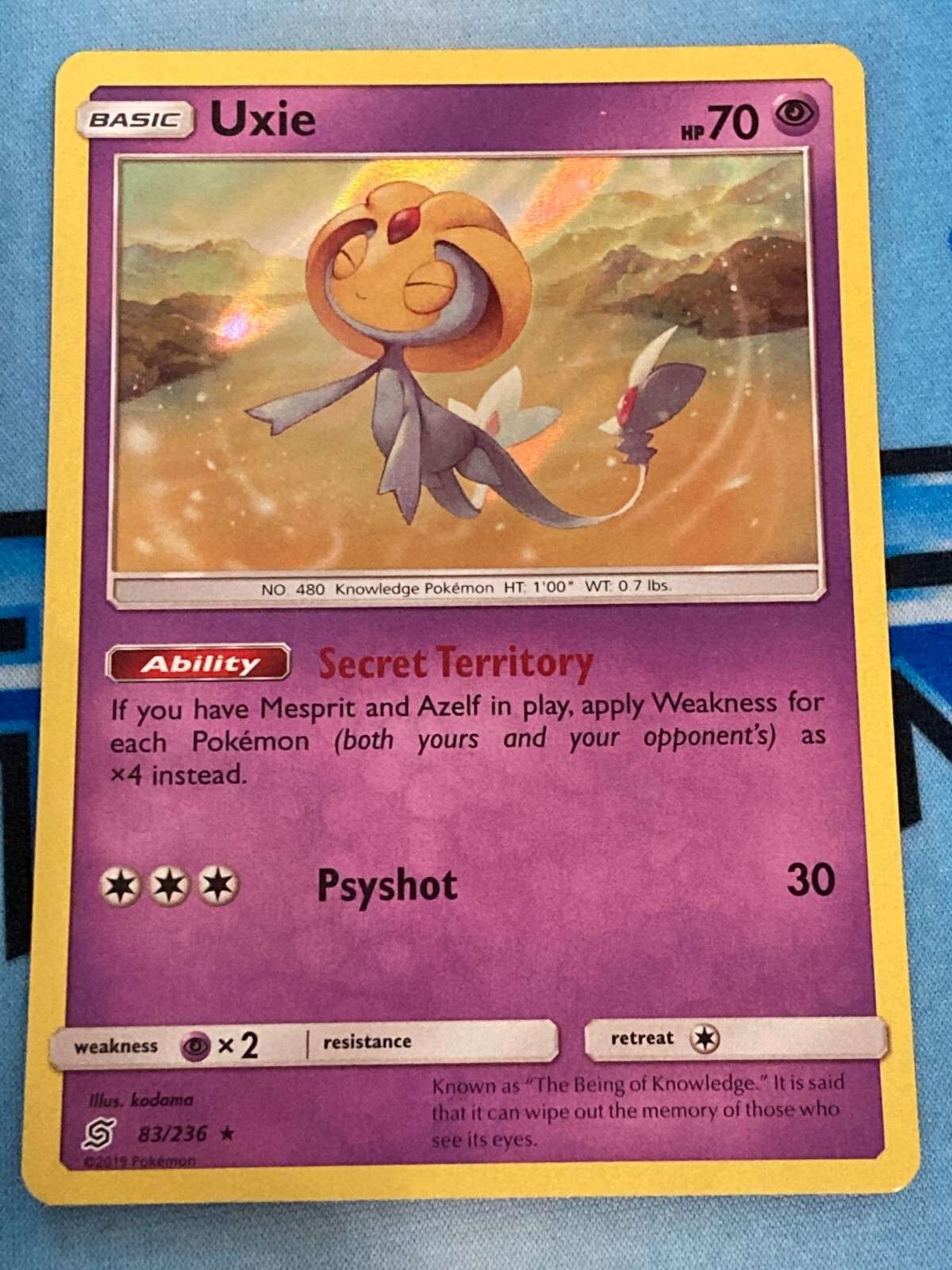 UXIE Pokemon Card Unified Minds 83/236 NM HOLOS | eBay