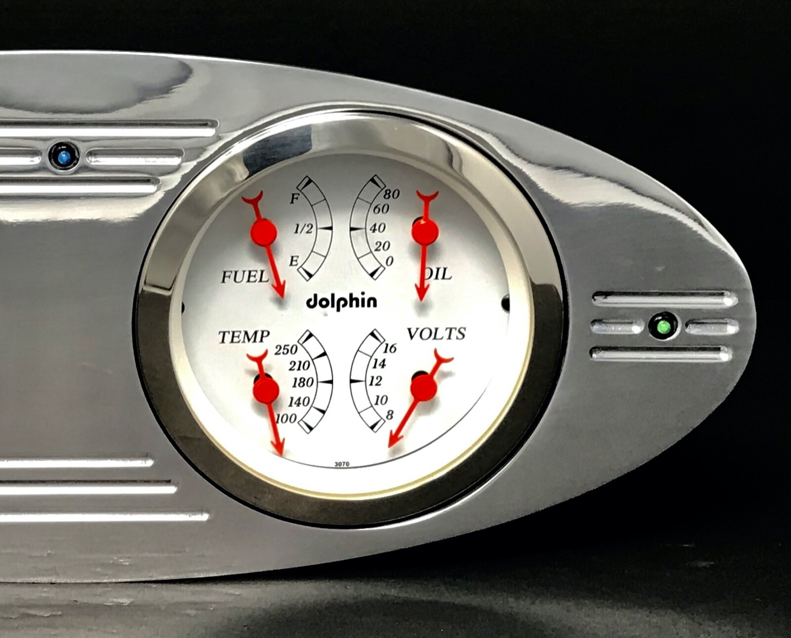 1932 Ford Car 2 Gauge Dash Panel Insert Quad Style White | eBay