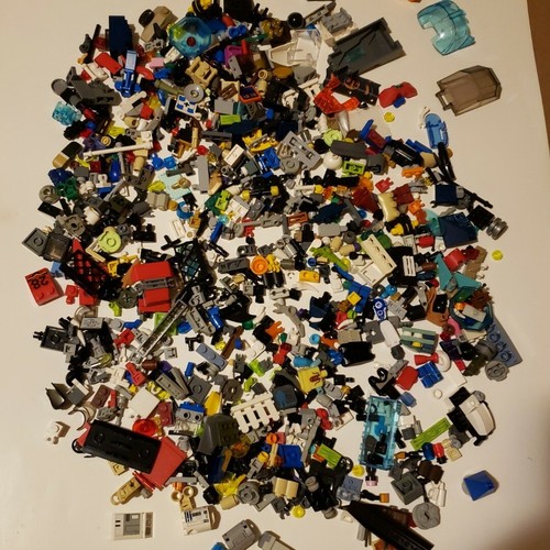 LEGO 1 POUND TECHNIC SMALL PARTS MIX FROM BULK Pins Axles Gears ...
