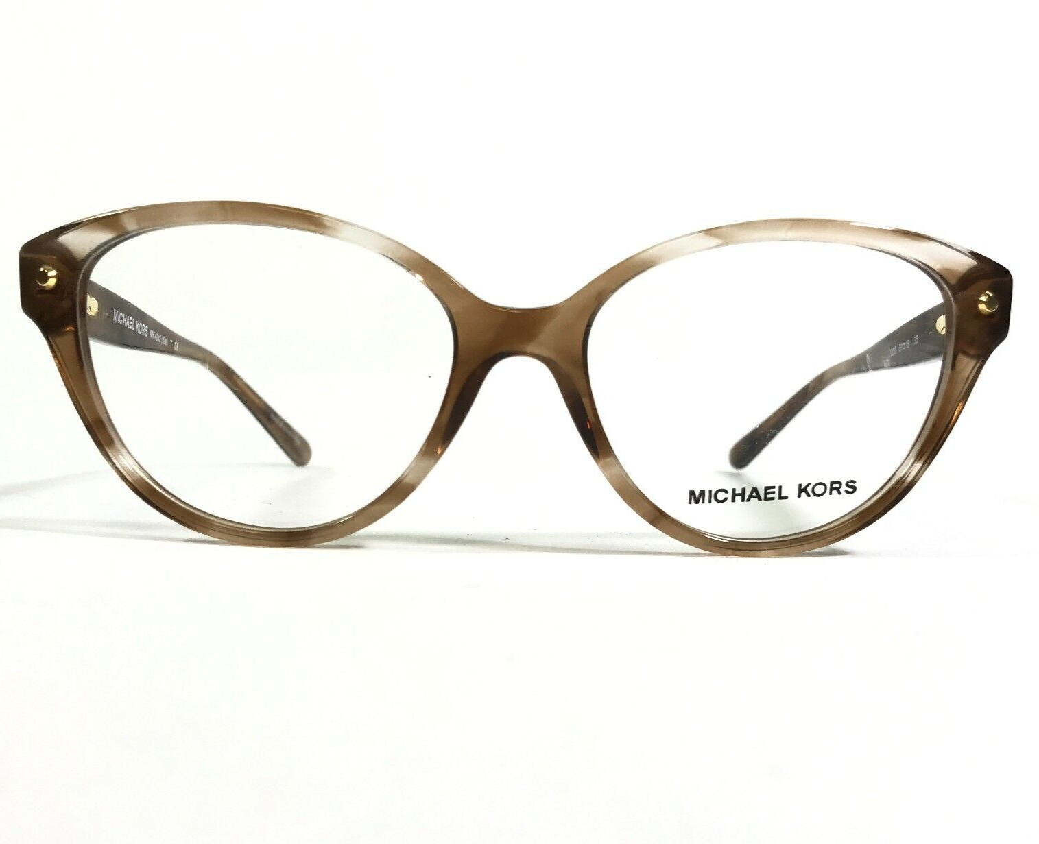 Michael Kors Eyeglasses Frames MK4042 3235 Kia Brown Round Full Rim 51 ...