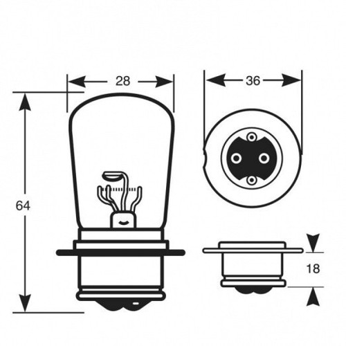 SUPER LED BULB for FORD MASSEY TRACTOR 12V BLUE HEADLIGHTS 12066 12V 60 ...
