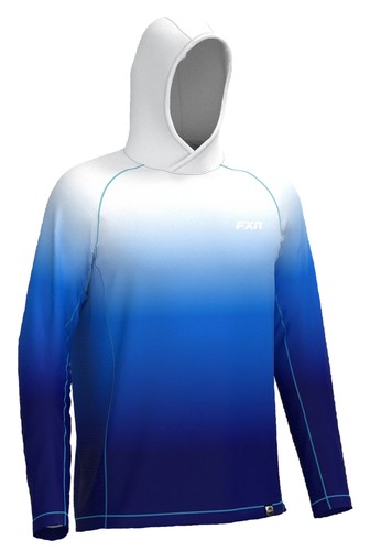 FXR Rushair UPF Mens Pullover Hoody Blue Fade | eBay