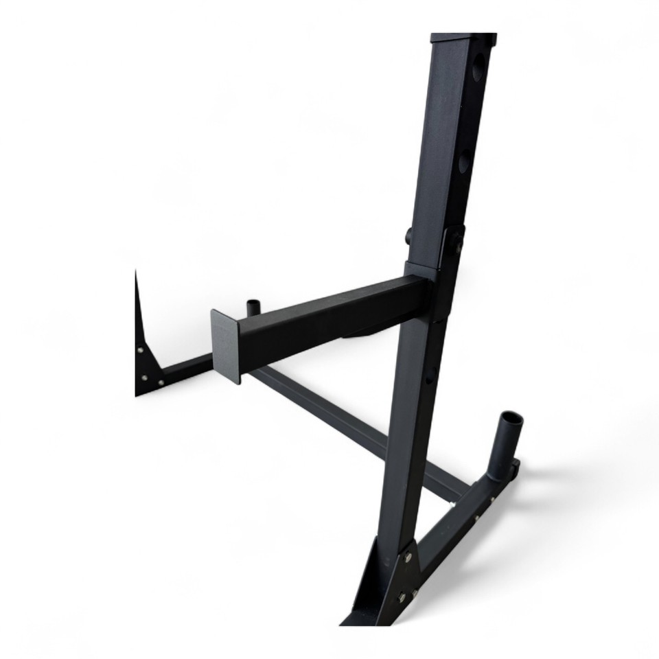 Squat Rack Power Stand with Pull Up Bar Safety Bars Home Gym Weight ...