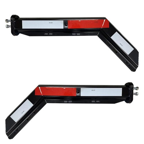Semi Truck Spring Loaded Mud Flap Hanger Angled Black RH & LH 1.125 ...