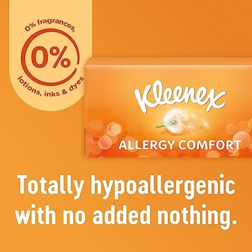 Kleenex® Allergy Comfort Tissues - Pack of 12 Tissue Boxes- Hayfever ...