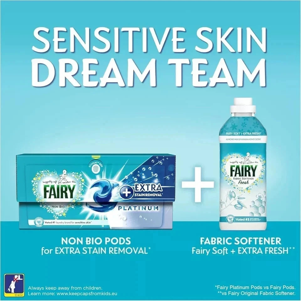 Fairy Non Bio PODS Washing Liquid Laundry Capsules 120 Washes (61x2 ...