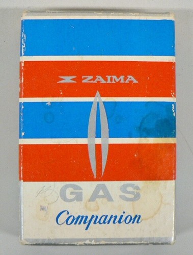 VINTAGE ZAIMA GAS CO. COMPANION BUTANE CIGARETTE LIGHTER WITH BELL BROS ...