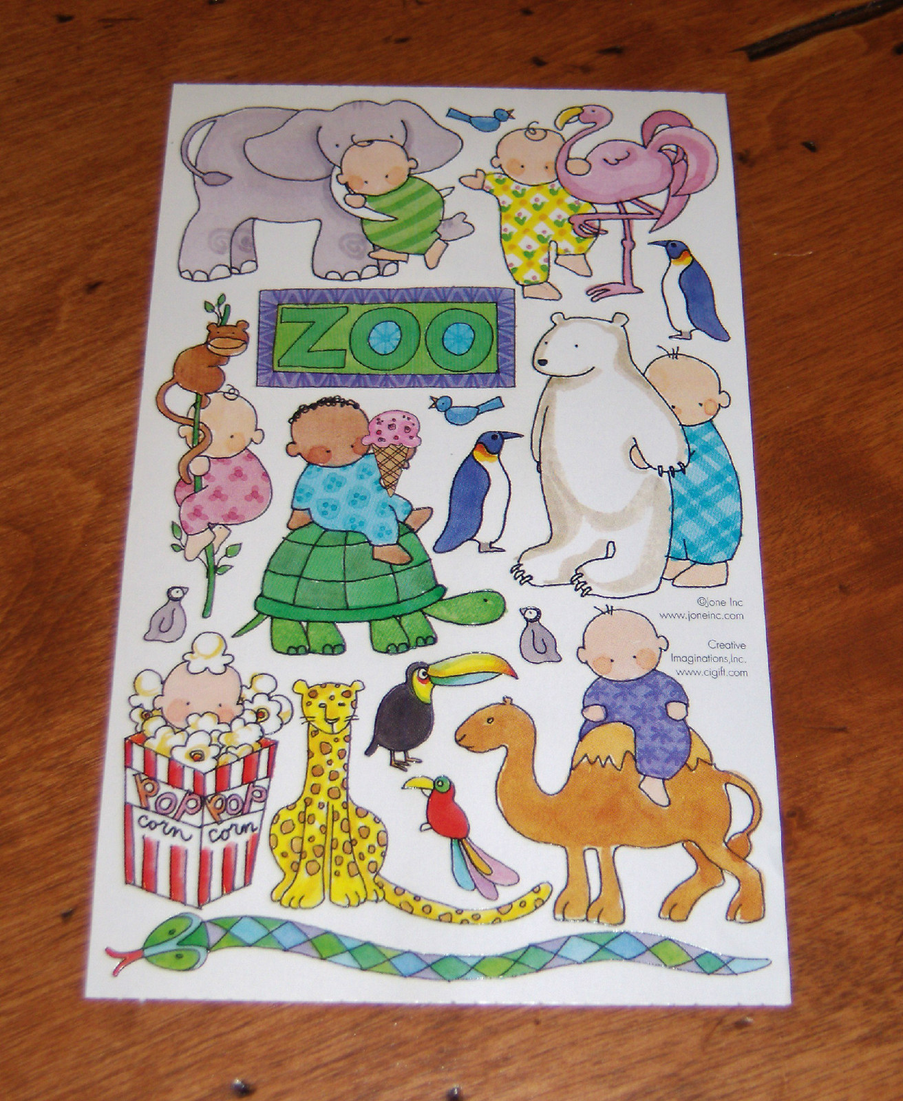 Creative Imaginations Sticker ~ Bryce & Madeline by jone hallmark. Zoo ...