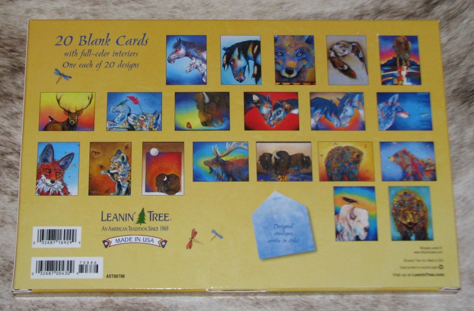 LEANIN TREE Native Colors GREETING CARDS~Blank~1 ea 20 designs~#90796~M ...