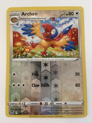 Pokémon TCG Archen 146/195 2022 Reverse Holo Silver Tempest | eBay
