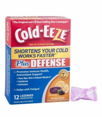 Cold-EEZE Plus Defense Cold-Shortening Lozenges, 12 Ct , Elderberry ...