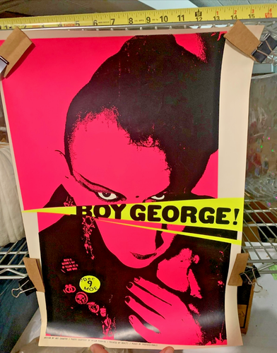 Boy George Dec9 MOE Seattle, WA Art Chantry Screen Print 16x20" | eBay