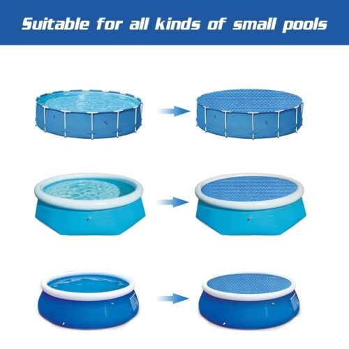 Swimming Pool Cover for Outdoor Garden Frame Pools Tarpaulin PE bubble ...