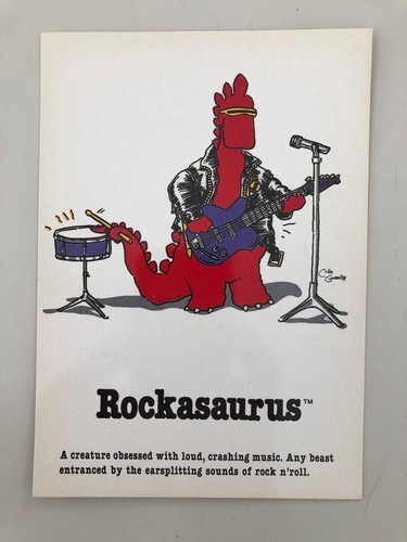 SAURUS GANG,ROCKASAURUS, BY CLIFF GALBRAITH, RARE AUTHENTIC 1989 ...