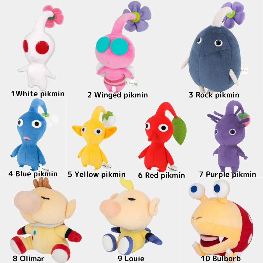 Pikmin Plush Doll Toy Nintendo Tokyo All Characters Pikmin Olimer Louie ...